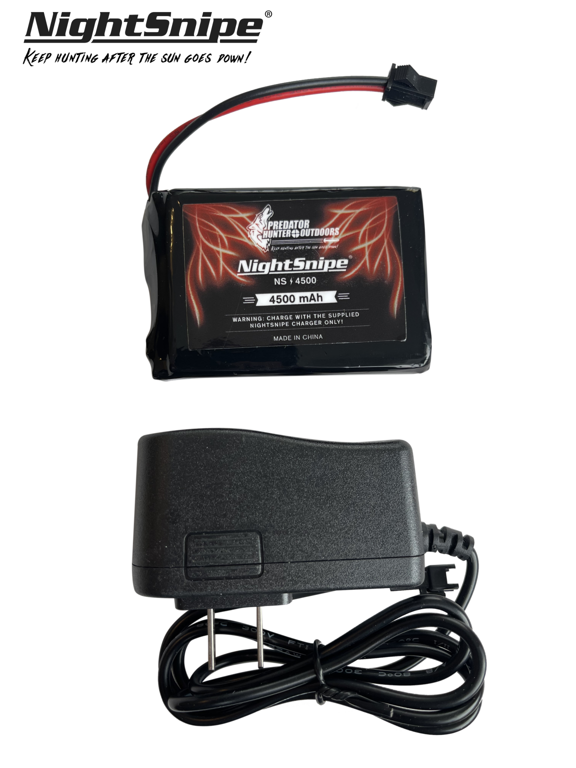 NightSnipe NS4500 POWERBLAST Rechargeable Battery Pack Kit for ICOtec ...