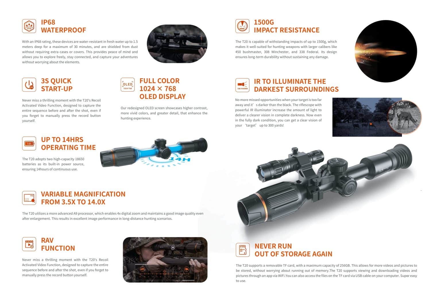 RIX Tourer T20 Night Vision Riflescope