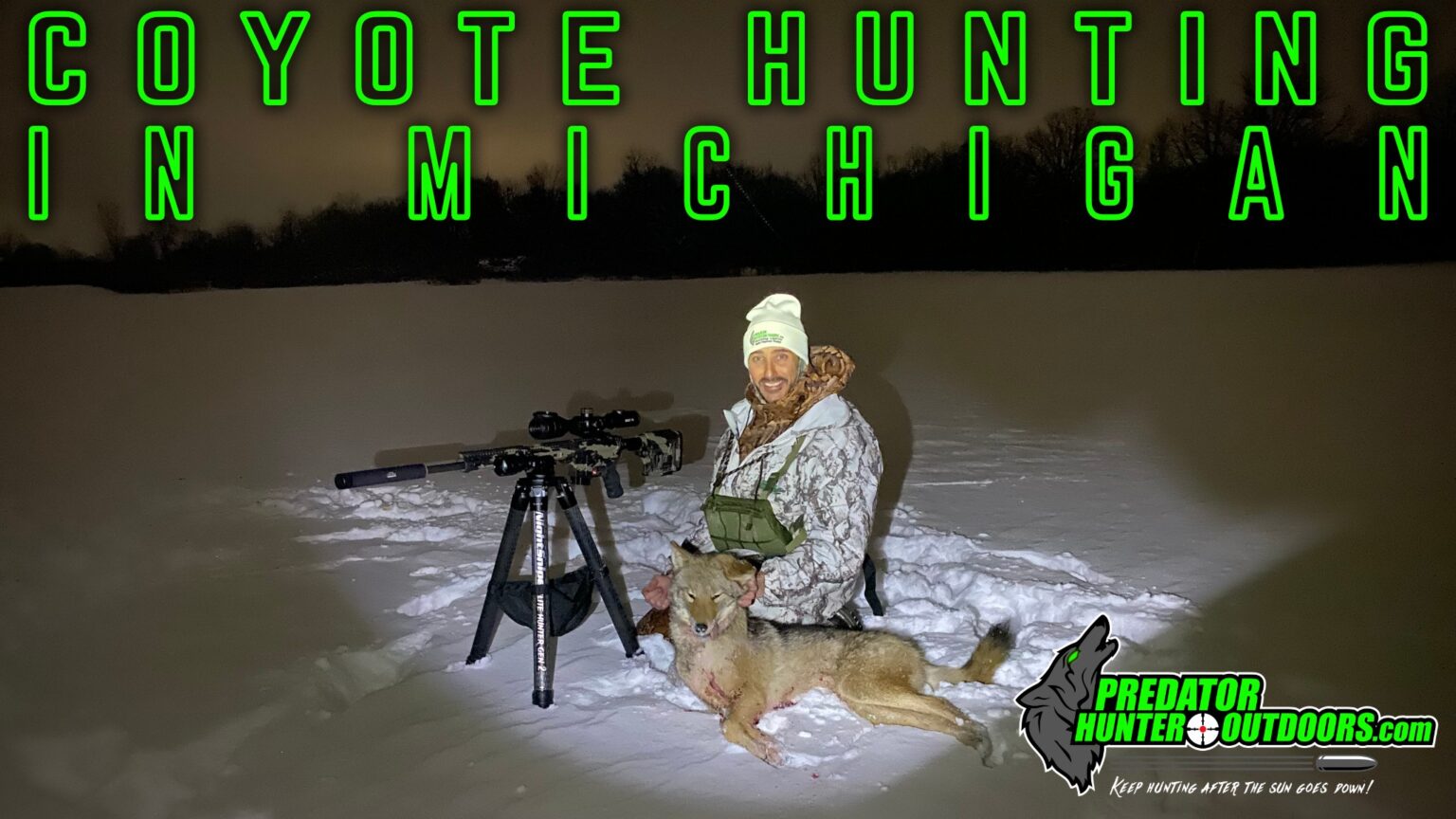 Coyote Hunting in Michigan - Predator Hunter Outdoors